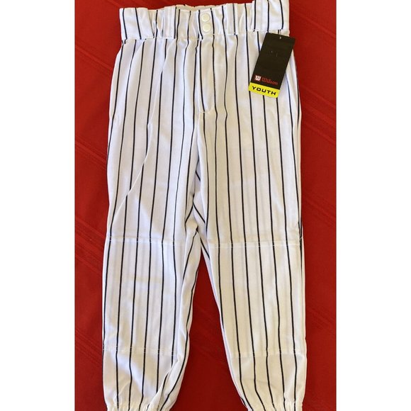 Wilson | Bottoms | Wilson Youth Baseball Pants White Black Stripe ...